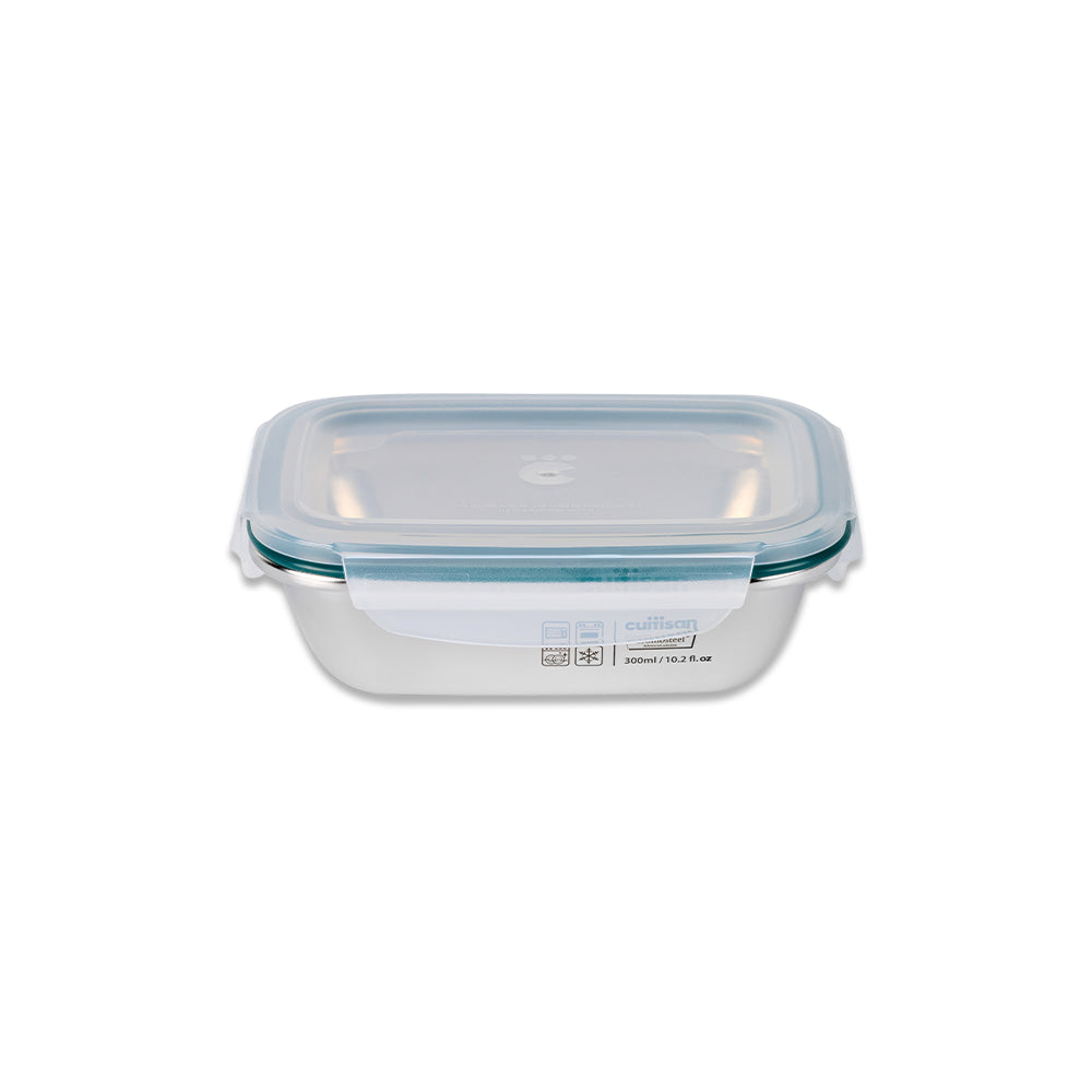 Simple Stainless Microwave-safe Lunch Box - Rectangle 300ml – CUITISAN